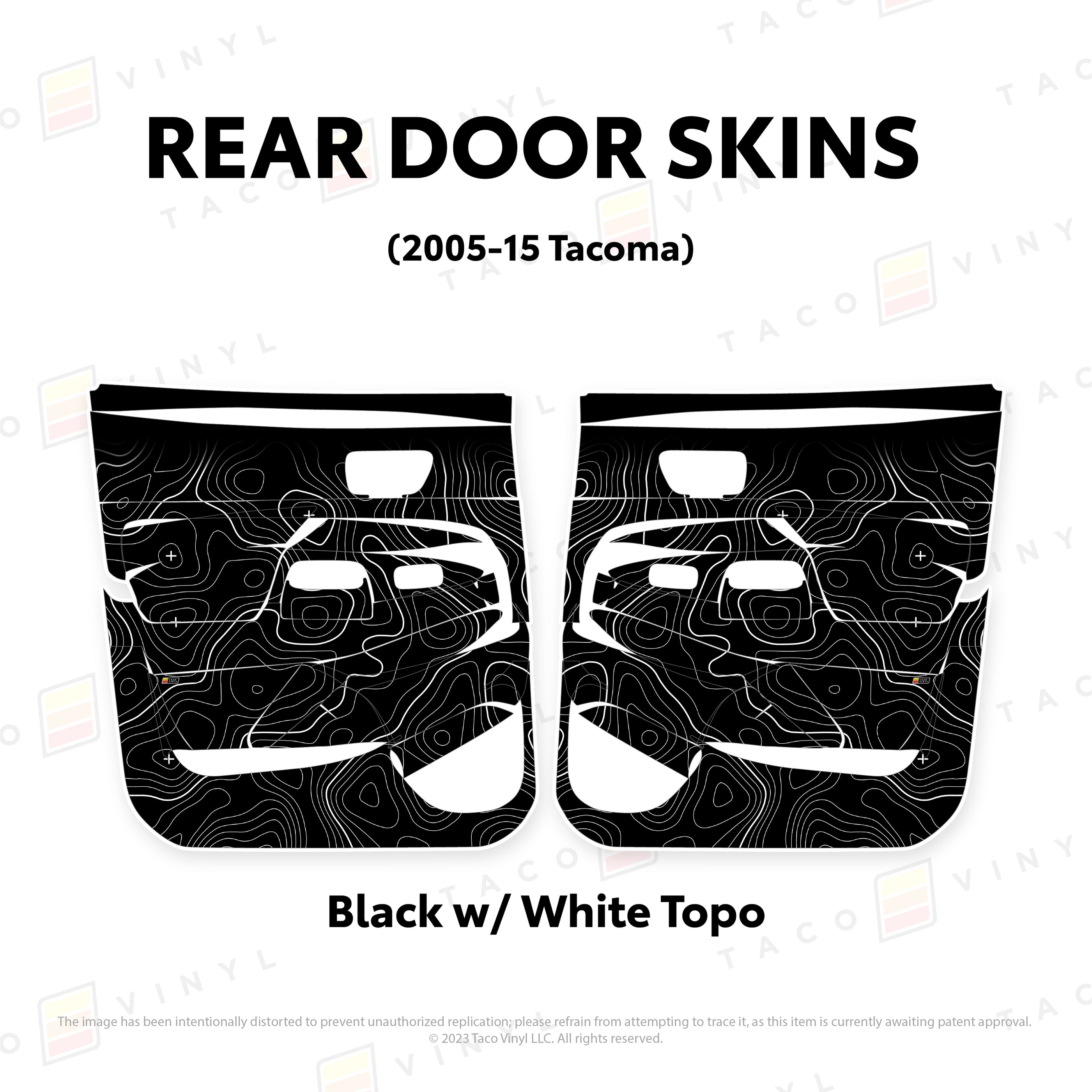 Grab and Install Door Skins for 2005-2015 Tacoma — Taco Vinyl
