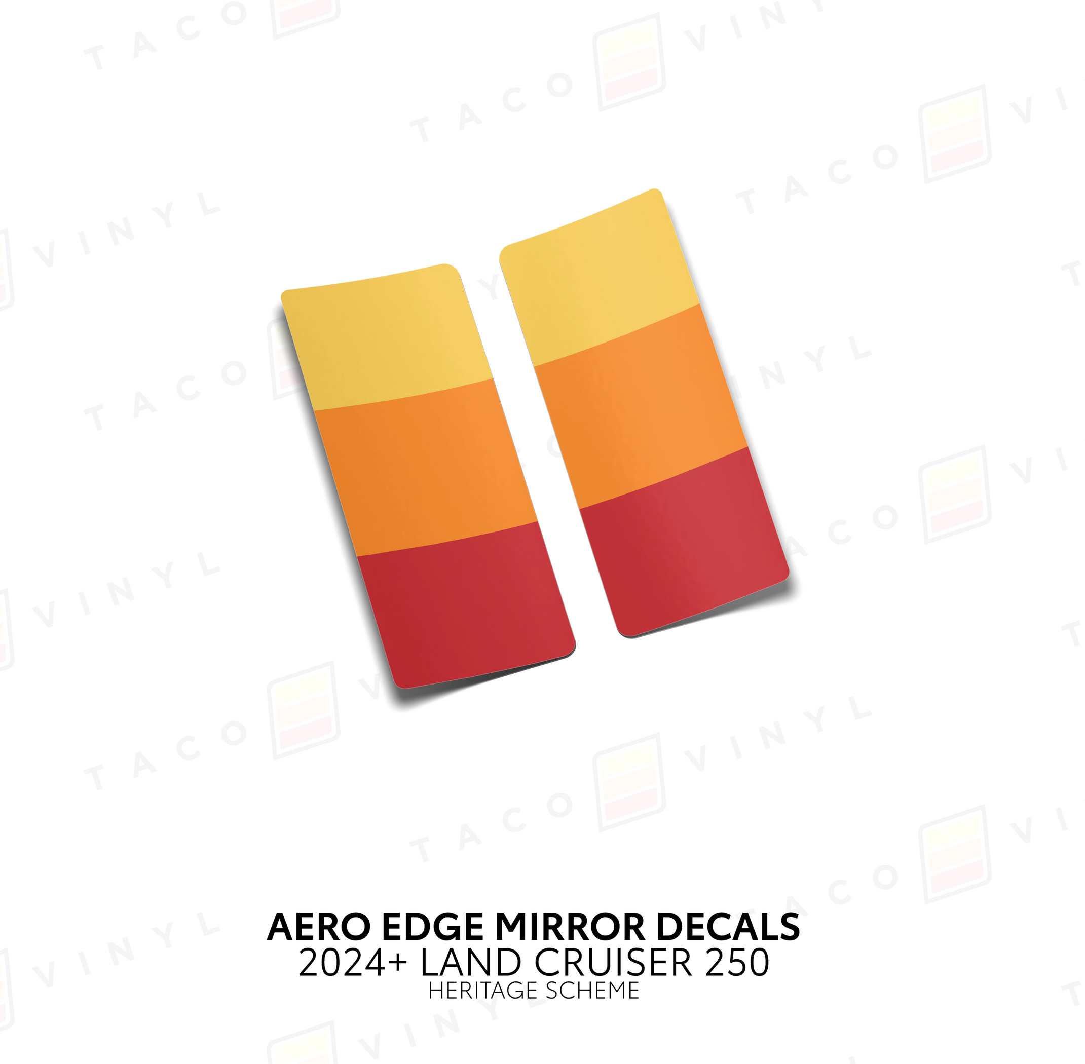 2024+ Land Cruiser 250 Aero Edge Mirror Decals — Taco Vinyl