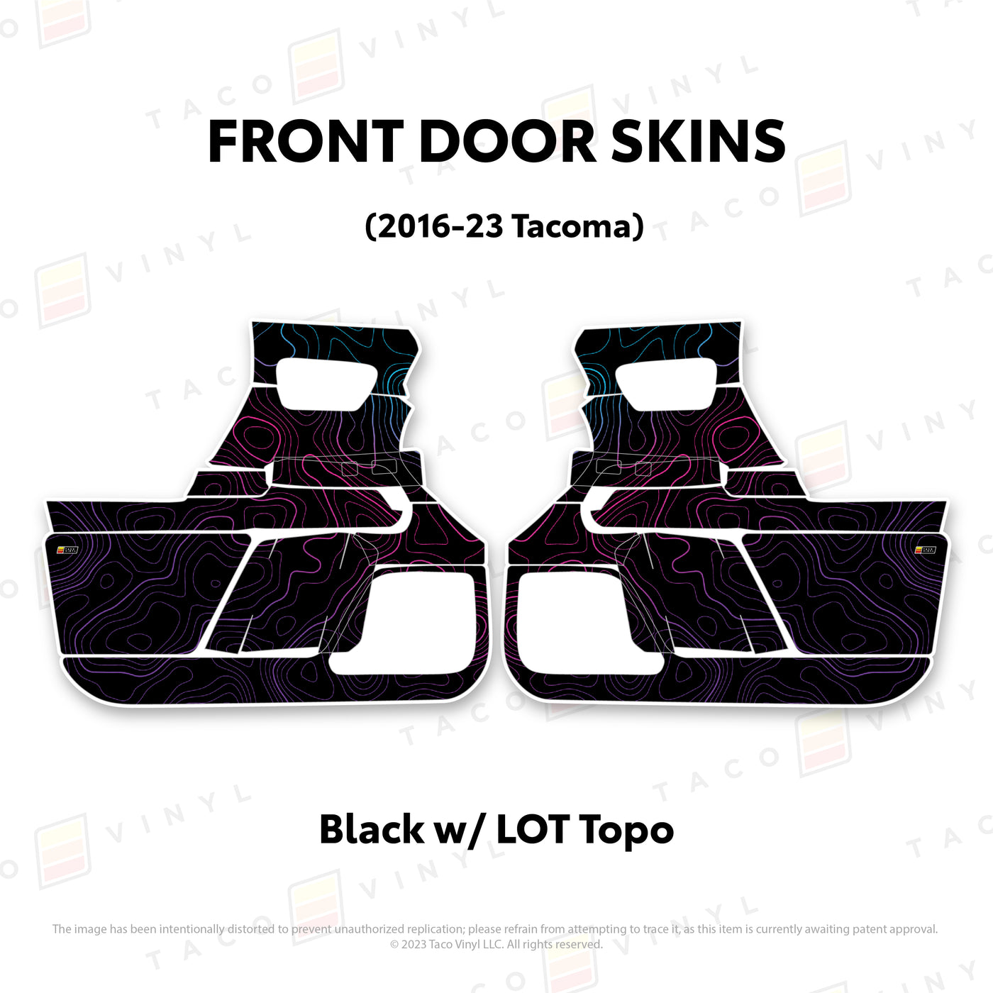 Door Skins for 2016-2023 Toyota Tacoma — Taco Vinyl