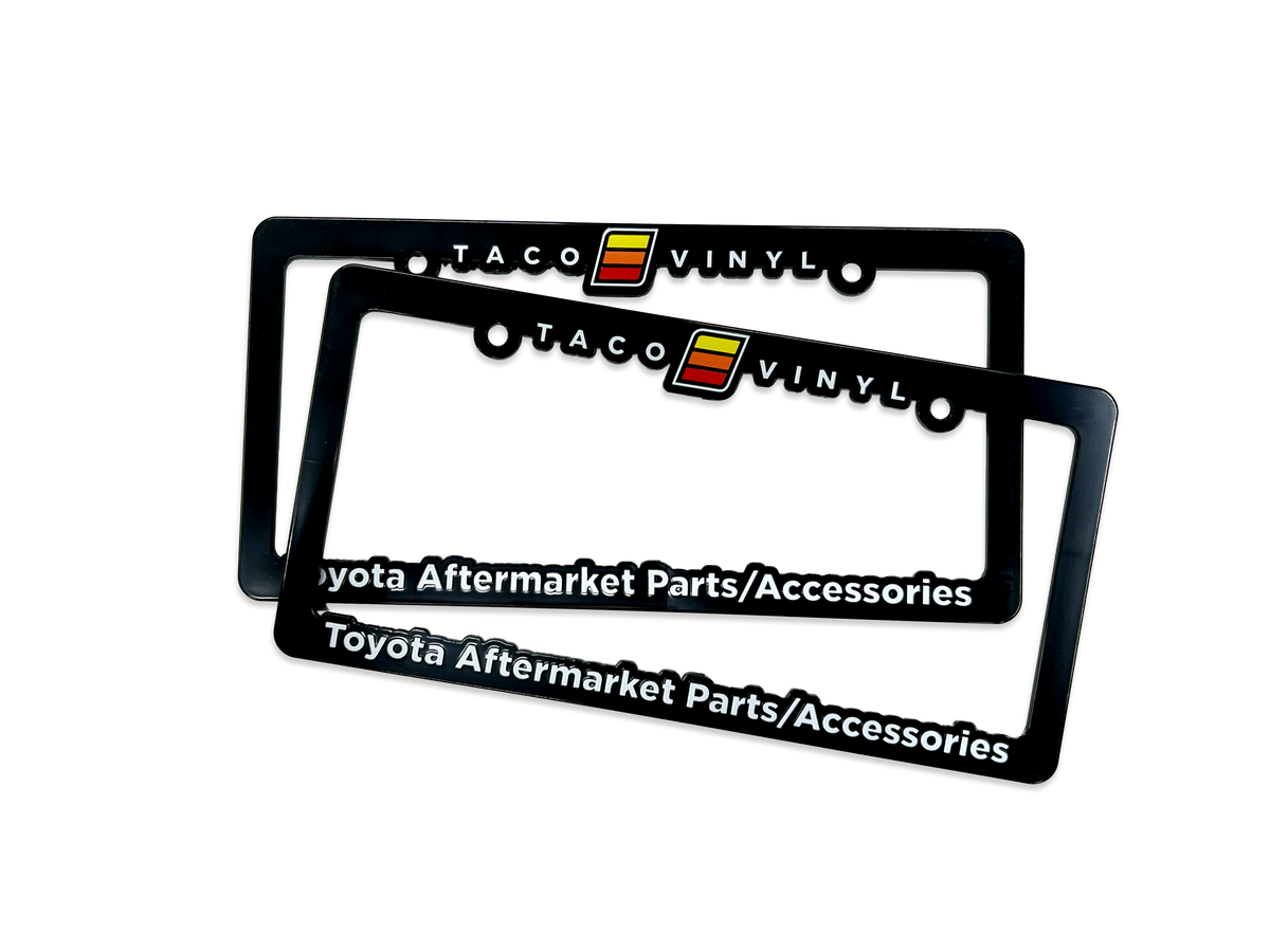Taco Vinyl License Plate Frames